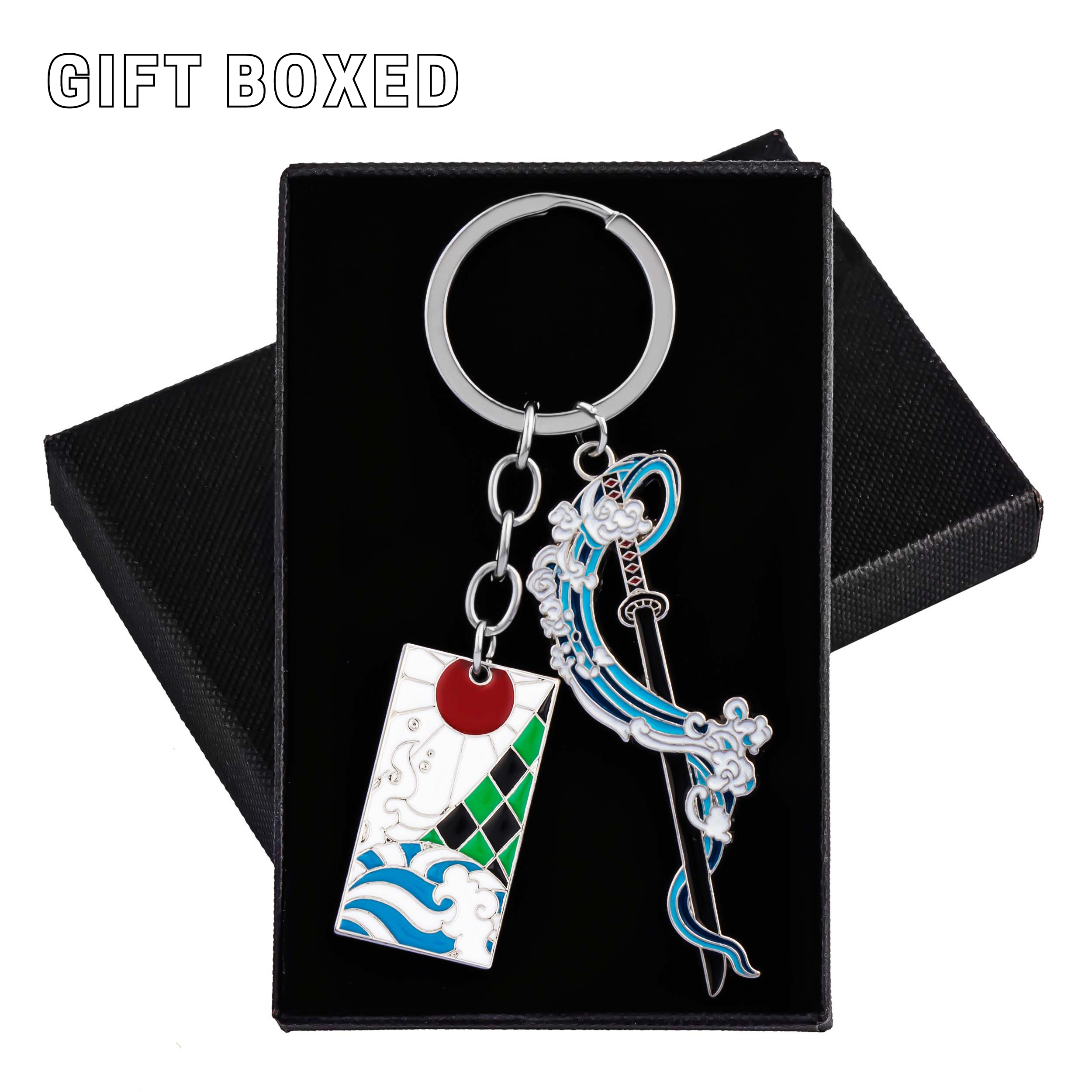 Tanjiro Sword & Charm – Weeb Keychains