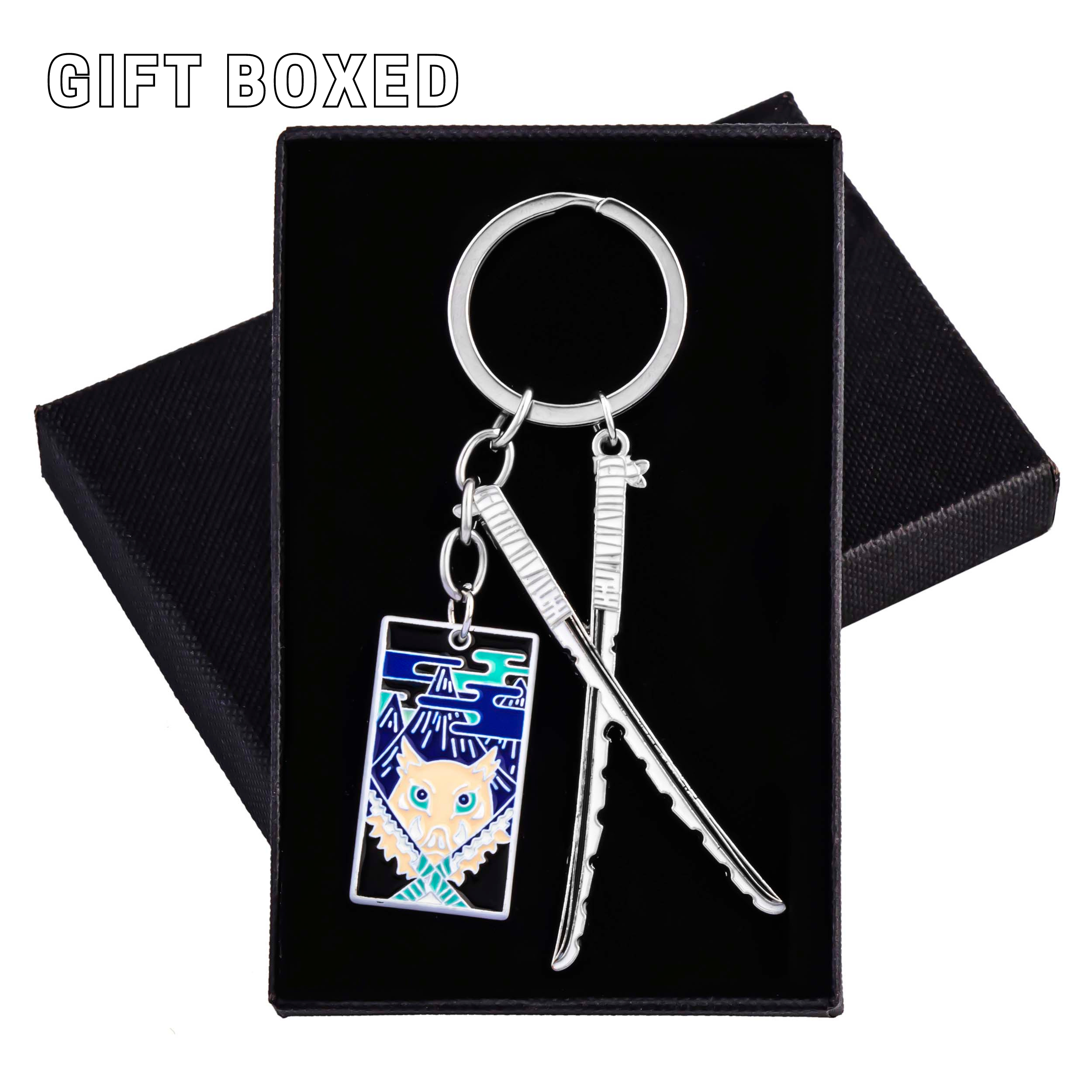 Inosuke Sword & Charm – Weeb Keychains