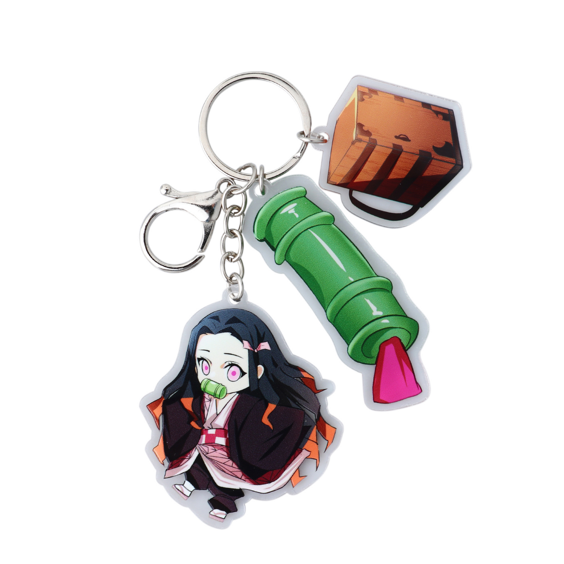Nezuko Acrylic Bag Tag – Weeb Keychains